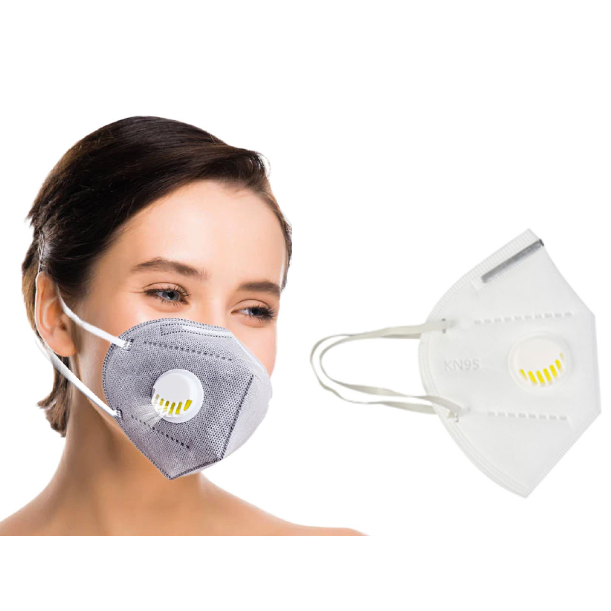 מסכת הגנה KN95 לפנים נגד חיידקים ווירוסים – מדיקה